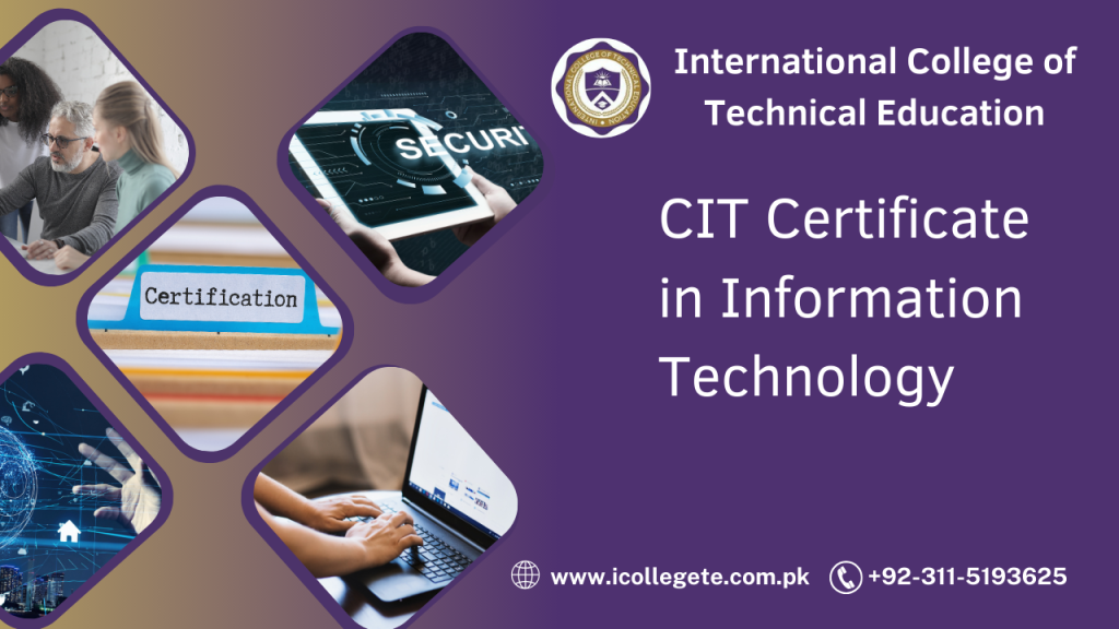 CIT Certificate in Information Technology Course in Faisalabad ...